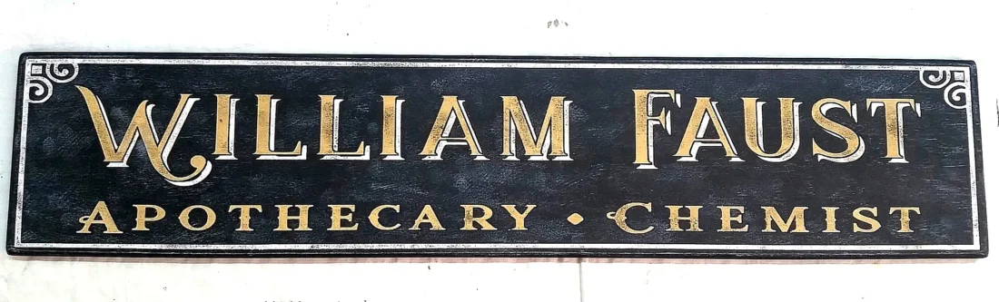 Custom Vintage Apothecary Sign - Sign Treasure