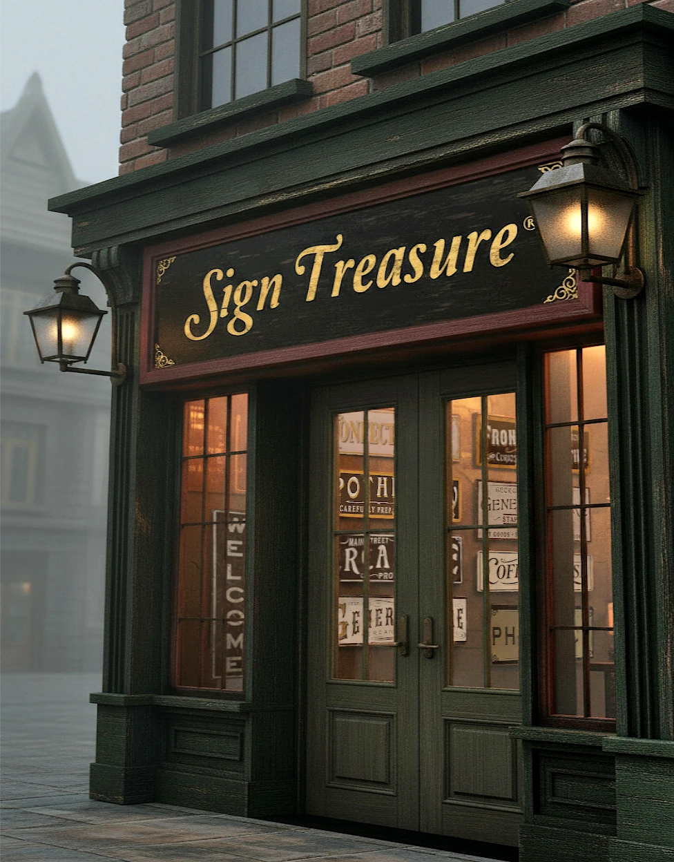 About Our Shop - Sign Treasure